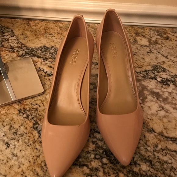 Michael Kors | Shoes | Michael Kors Blush Colored Heels Patten Leather ...